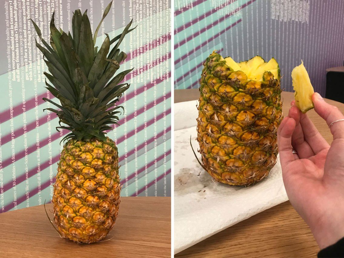 This Hack Will Allow You To Cut A Pineapple Without A Knife But There This Hack Will Allow You To Cut A Pineapple Without A Knife But There